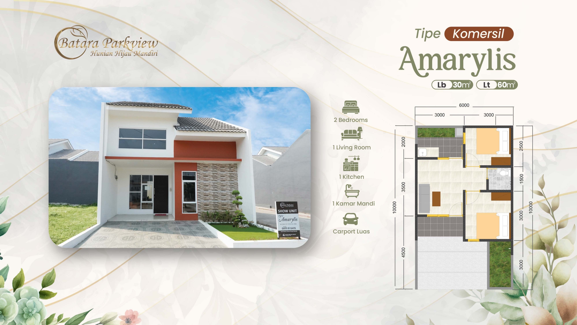 Batara Parkview - Hanya 200 Meter ke Stasiun Cikoya - Perumahan Di Tangerang